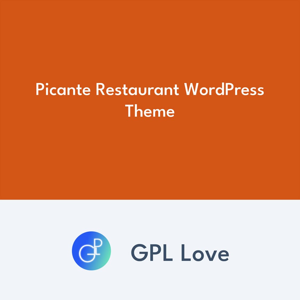 Picante Restaurant WordPress Theme • GPL Love